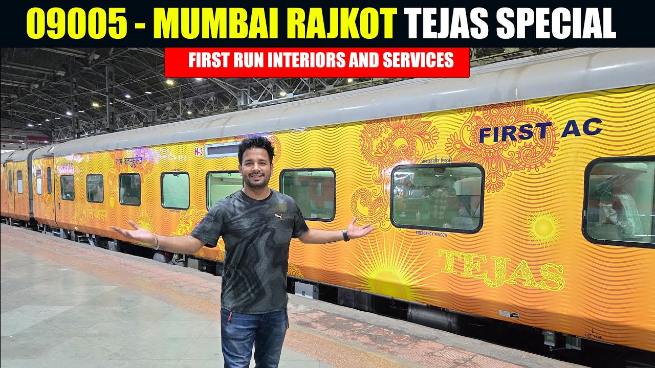 India’S first Special Tejas from Mumbai to Rajkot with 4 First Class ...