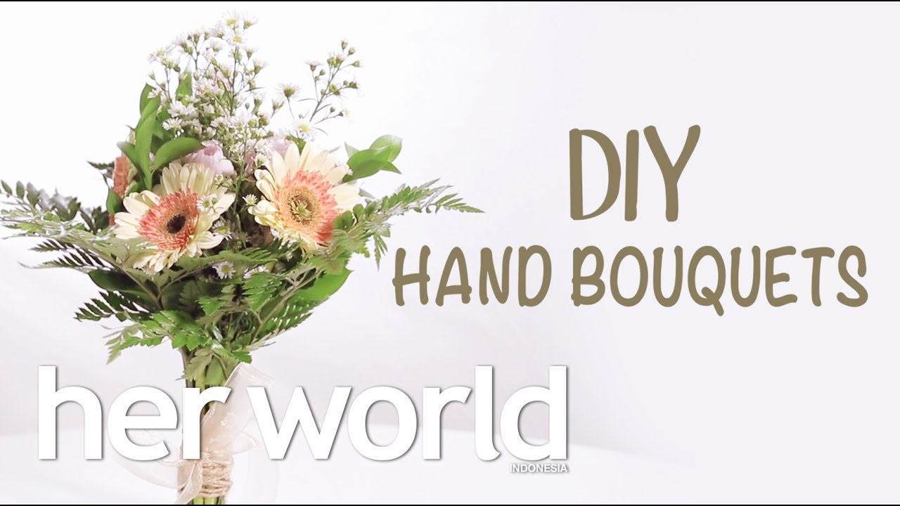 Cara Mudah Membuat Flower Bouquet | DIY Hand Bouquet - YouTube