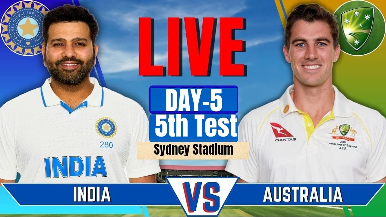 AUS vs IND 5th TEST, BGT 2024-25Day 1-Session 1 live stream - YouTube