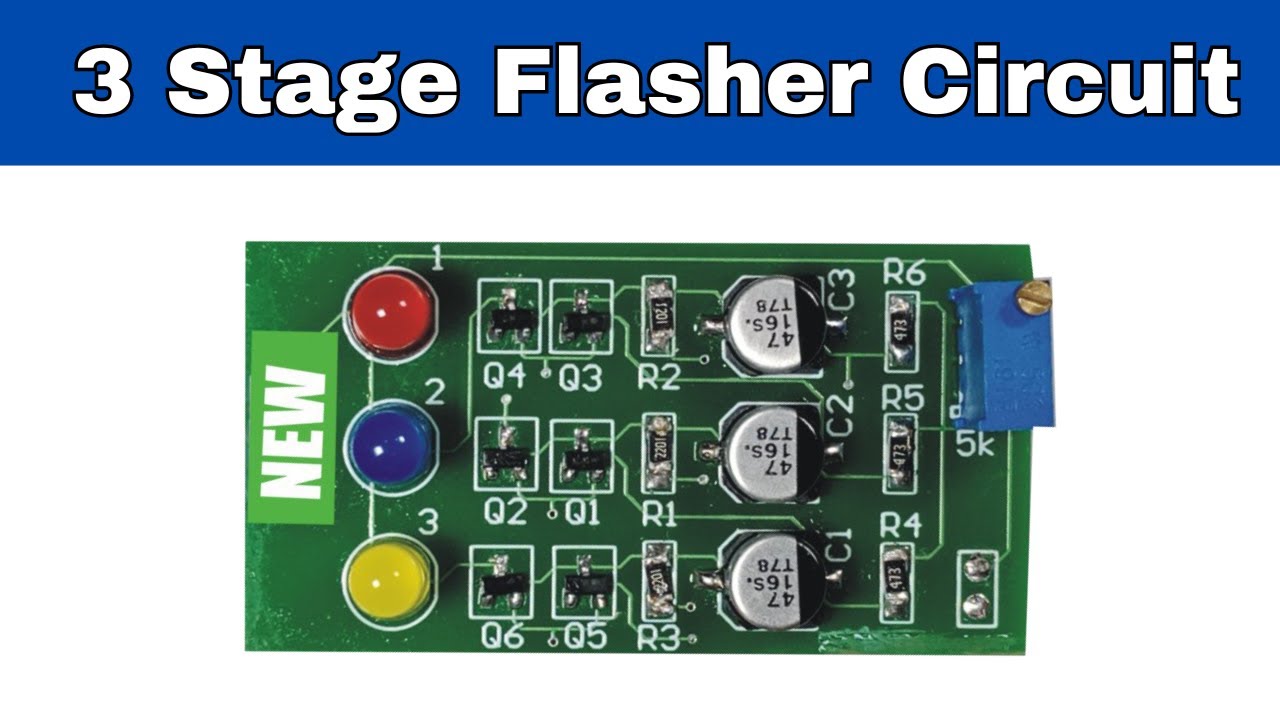 Running LED Chaser circuit with Speed Control | Running LED drive ...