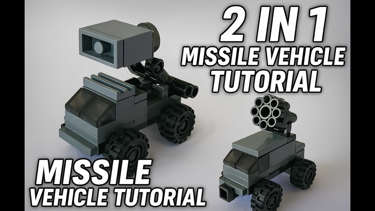 2 in 1 LEGO Missile Vehicle Tutorial 🚀 | How to Build Dual Rocket Launchers - YouTube