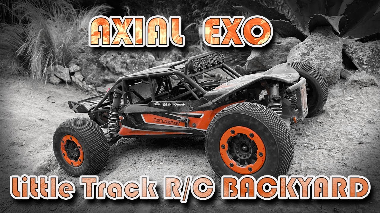 Track R/C Backyard Axial Exo - YouTube