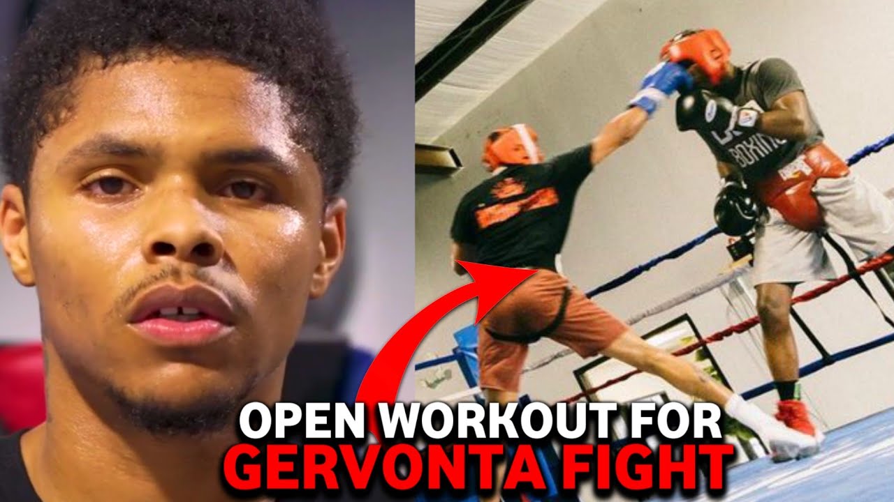 Shakur Stevenson 'OPEN WORKOUT' For GERVONTA DAVIS - YouTube