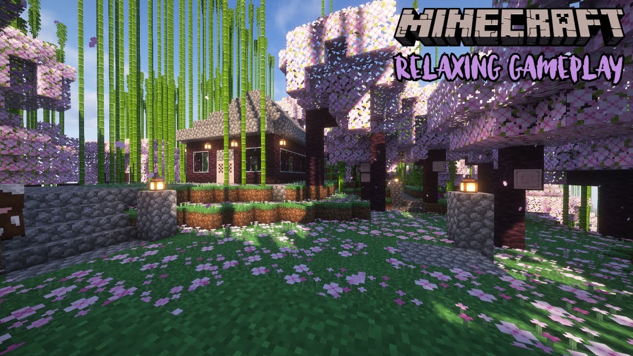 Minecraft relaxing Gameplay | Rest While I Play - YouTube
