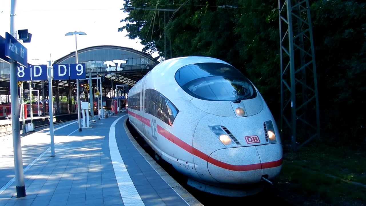 ICE 4601 vertrekt vanaf Station Aachen Hbf - YouTube