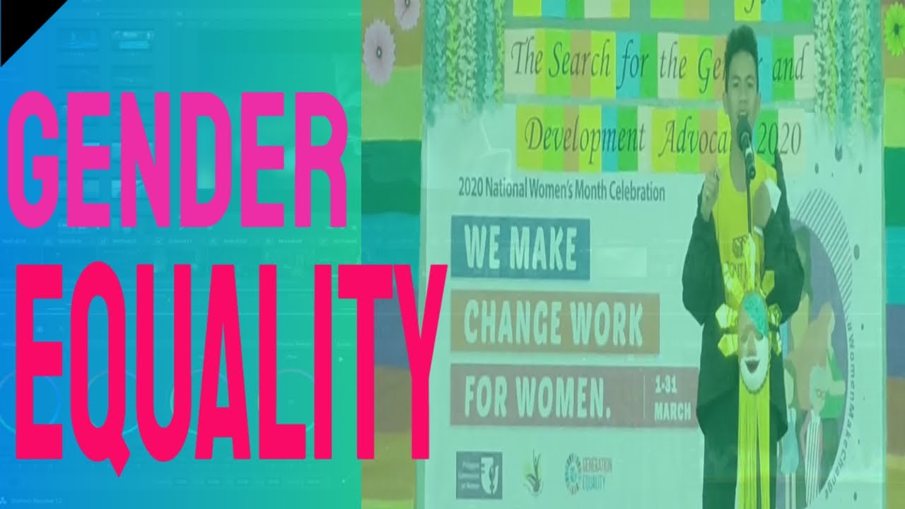 Gender Equality - Spoken Poetry during That's My GAD || Edward TV - YouTube