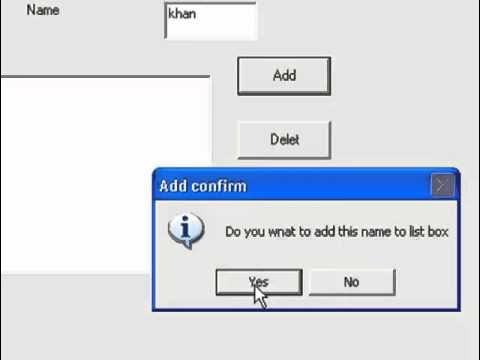 Visual Basic 6 Lec 11 adding list - YouTube