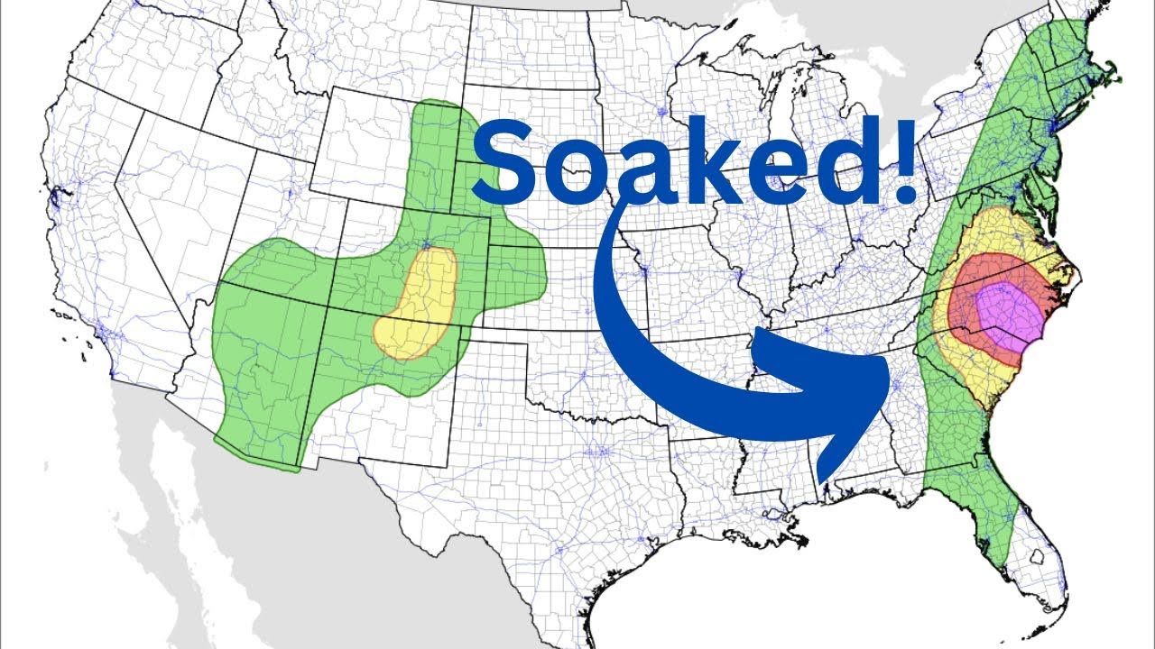 TS Debby Soaks the East Coast. Texas Heat Spreads East - YouTube