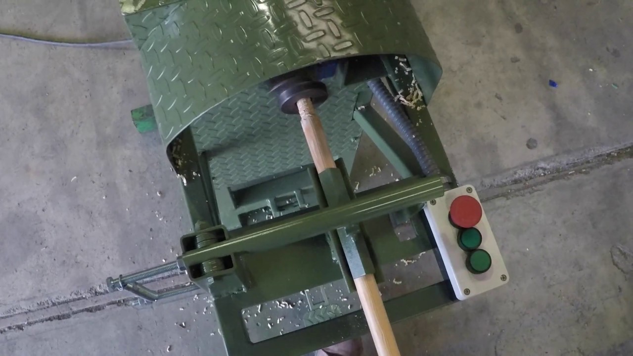 Maquina Roscadora de mangos - YouTube