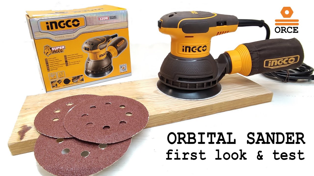 Unboxing, first look & testing of INGCO orbital sander RS3216. DIY ...