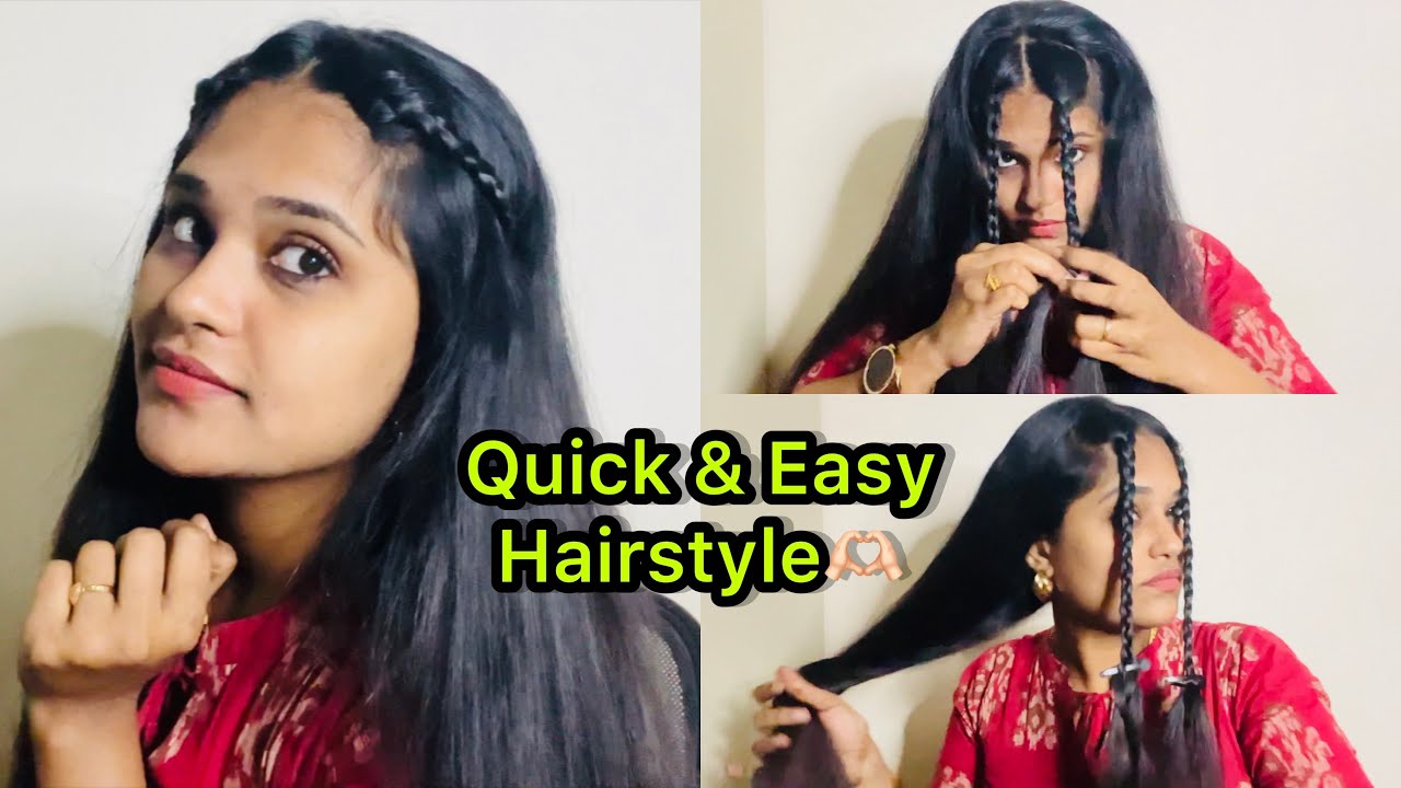 Most Beautiful Front Hairstyle for Girls | Front hairstyle Easy party ...