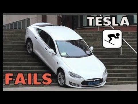 Tesla crash and fail autopilot compilation 2 - YouTube