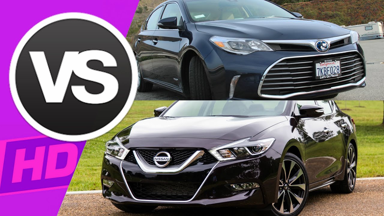 2016 Maxima VS 2016 Avalon - YouTube