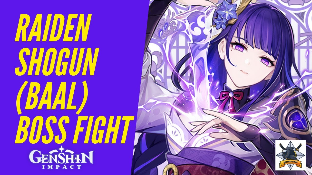 Genshin Impact: Baal Boss Fight (The Bobba sword reveal) - YouTube
