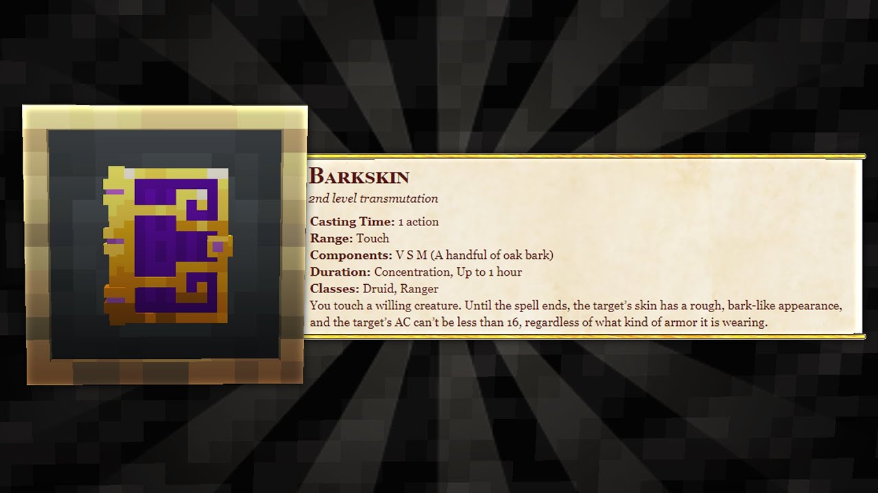 Making Barkskin a Ars Nouveau Spell - DND 5e - YouTube