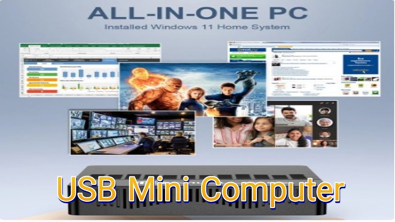 USB Mini Computer/MLLSE Mini PC M2 Air Intel Gemini - YouTube