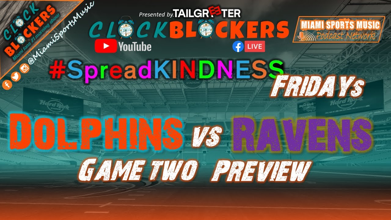 SpreadKINDNESS Friday ~ Dolphins @ Ravens Preview ~ #DolfanChat Panel ...