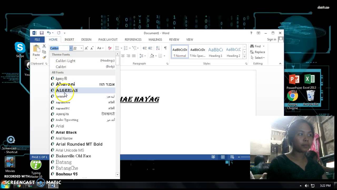Font Group Command - YouTube