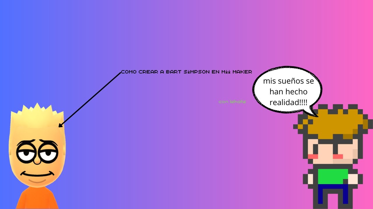 Tutorial: Cómo crear un Mii de Bart Simpson en Mii Studio con Lekate ...