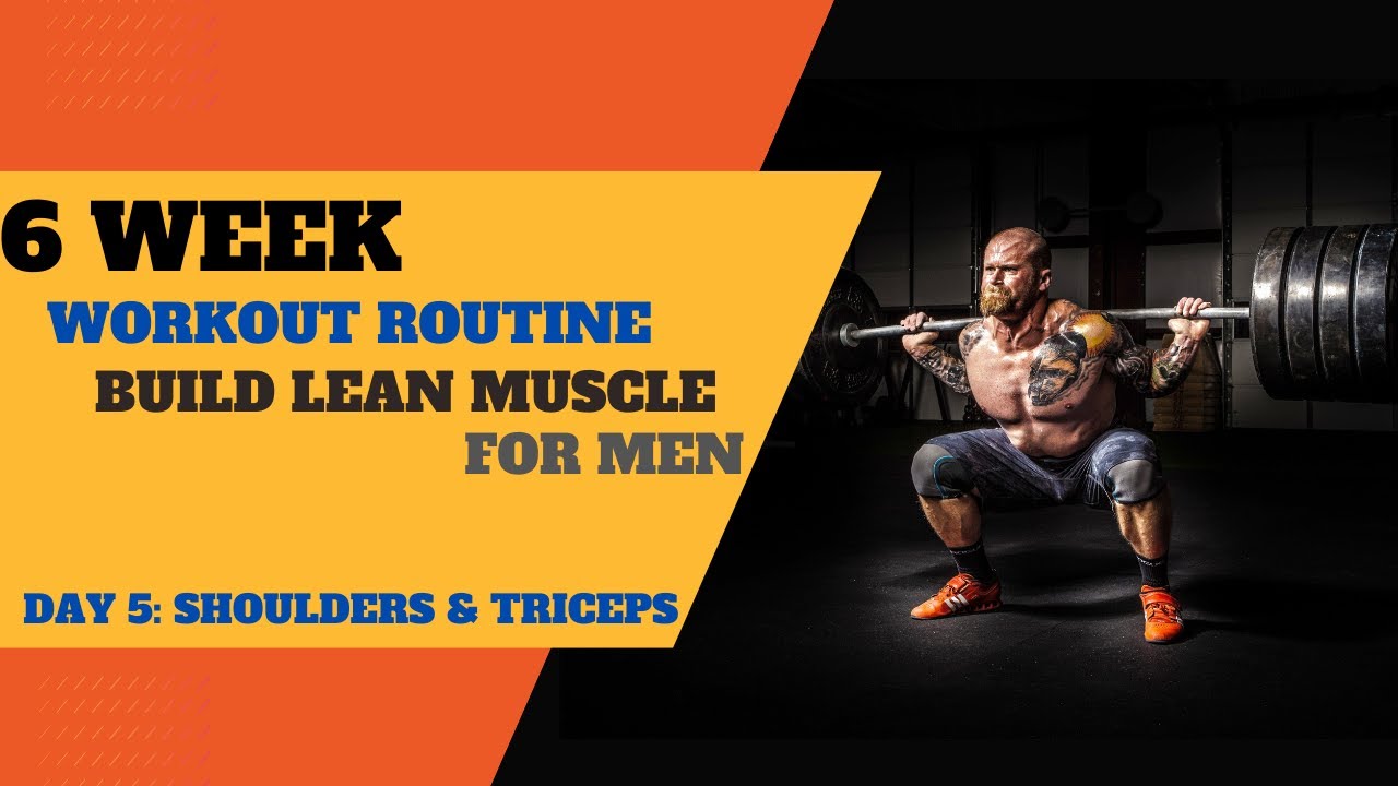 6 Week Workout Routine to Build Lean Muscle For Men - Day 5: Shoulders ...
