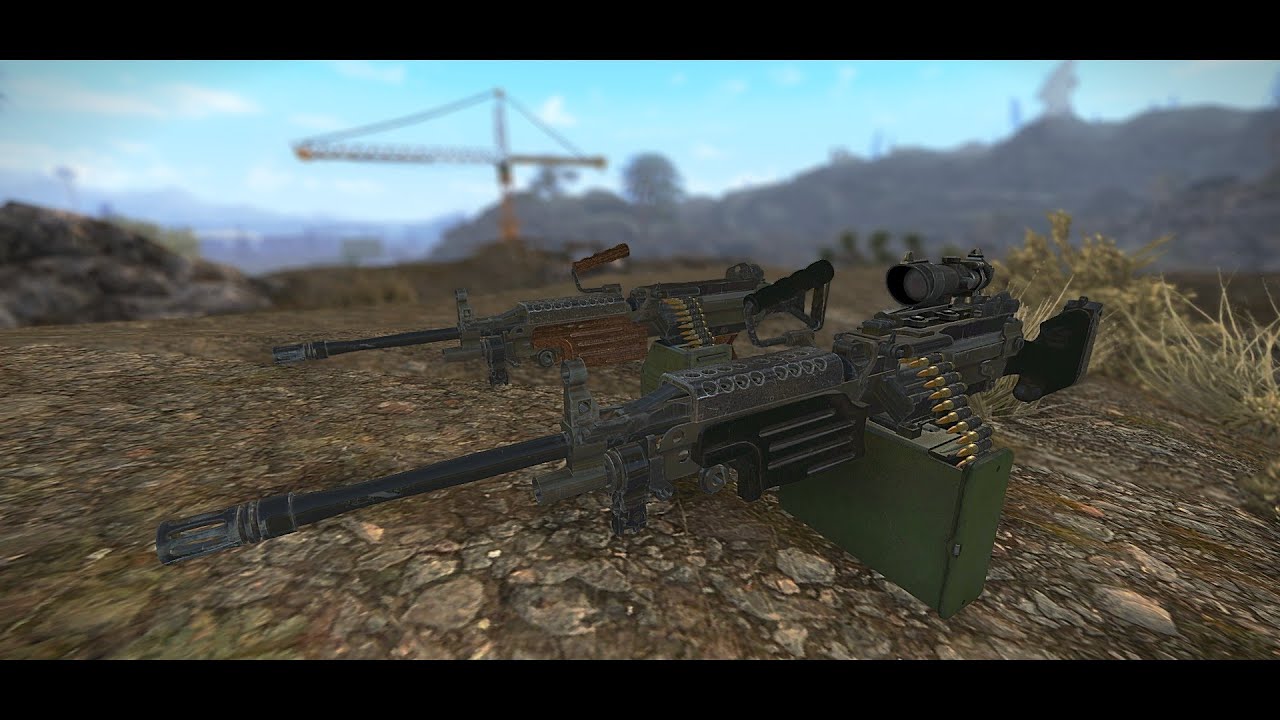 FNV Arsenal Weapons Overhaul - M249 SAW - YouTube