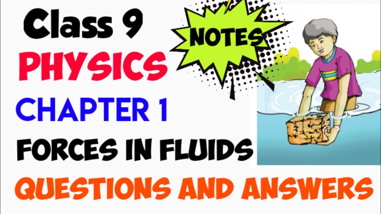 Forces in fluids Notes | Class 9 | Physics | Chapter 1 | Questions and ...