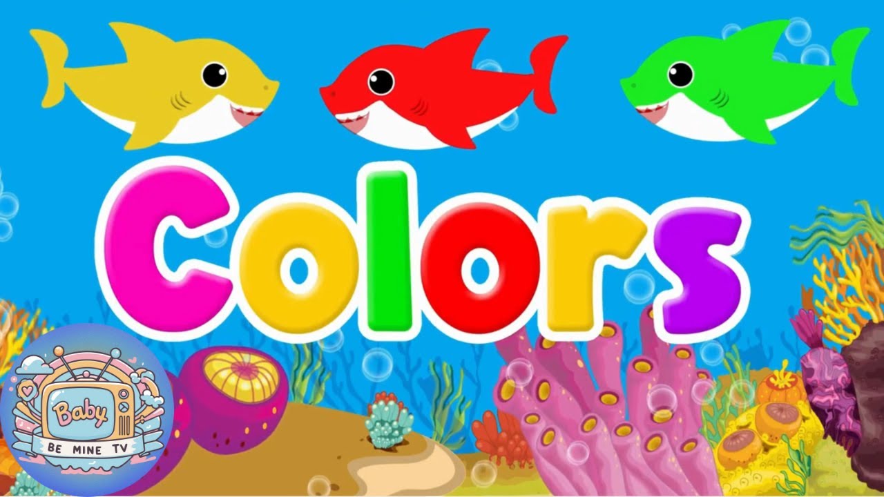 Nursery Rhymes Learning with Sharks: The Underwater Color Song - YouTube