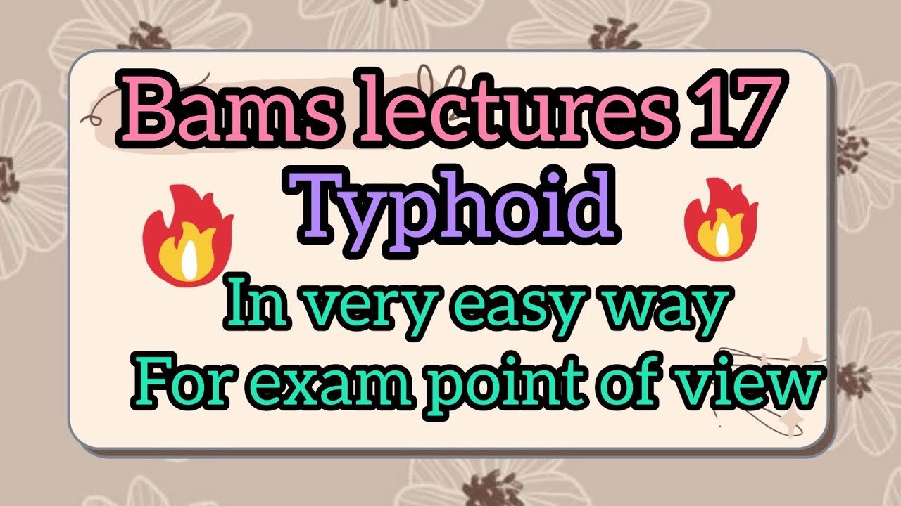Typhoid fever 🤒🥵 || in very easy way acc to exam point of view # ...
