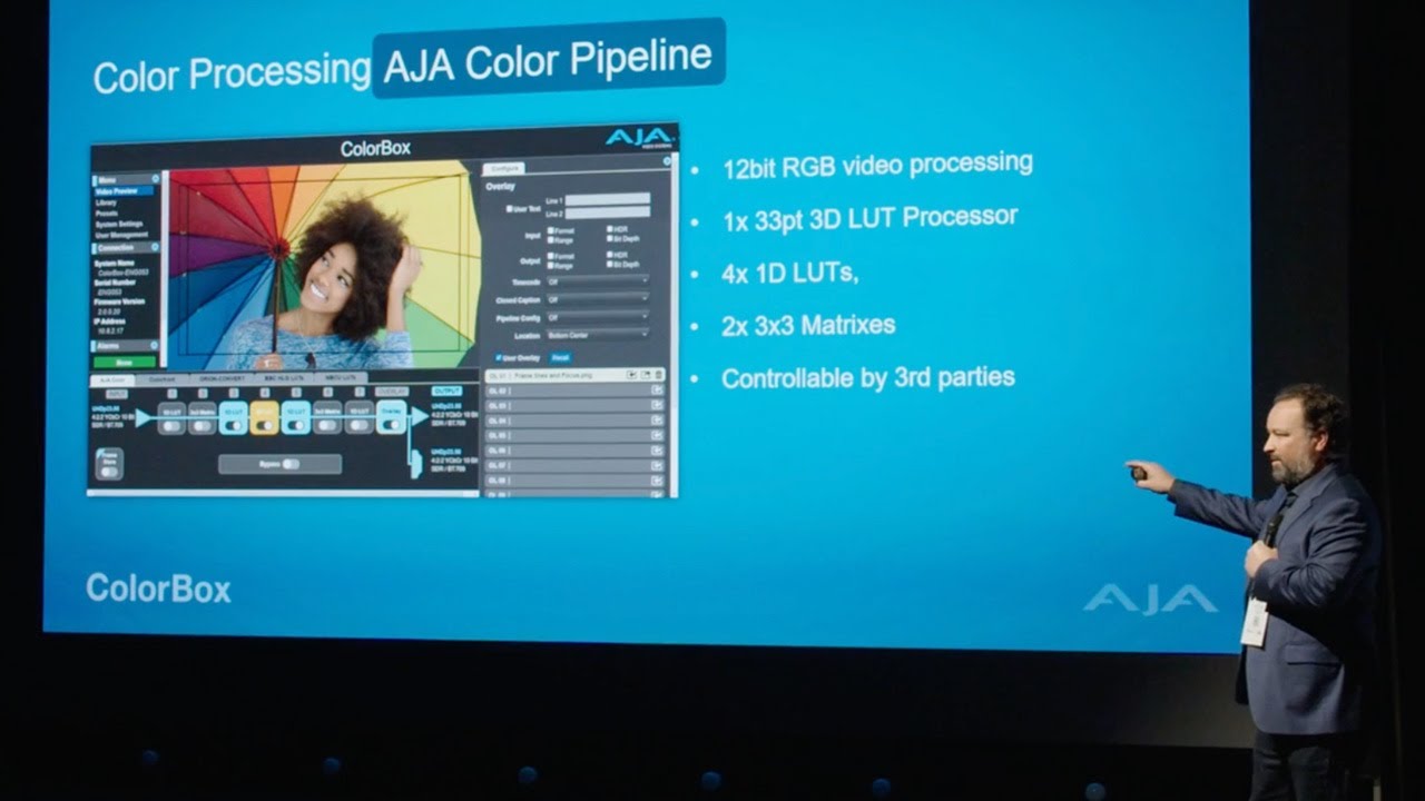 AJA ColorBox and Color Science - The Modern LUT box explained - YouTube