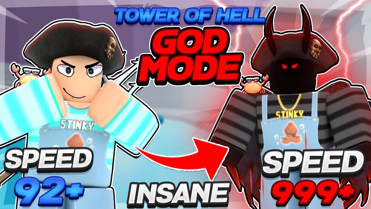 I went GOD MODE in Tower of Hell (ROBLOX) - YouTube