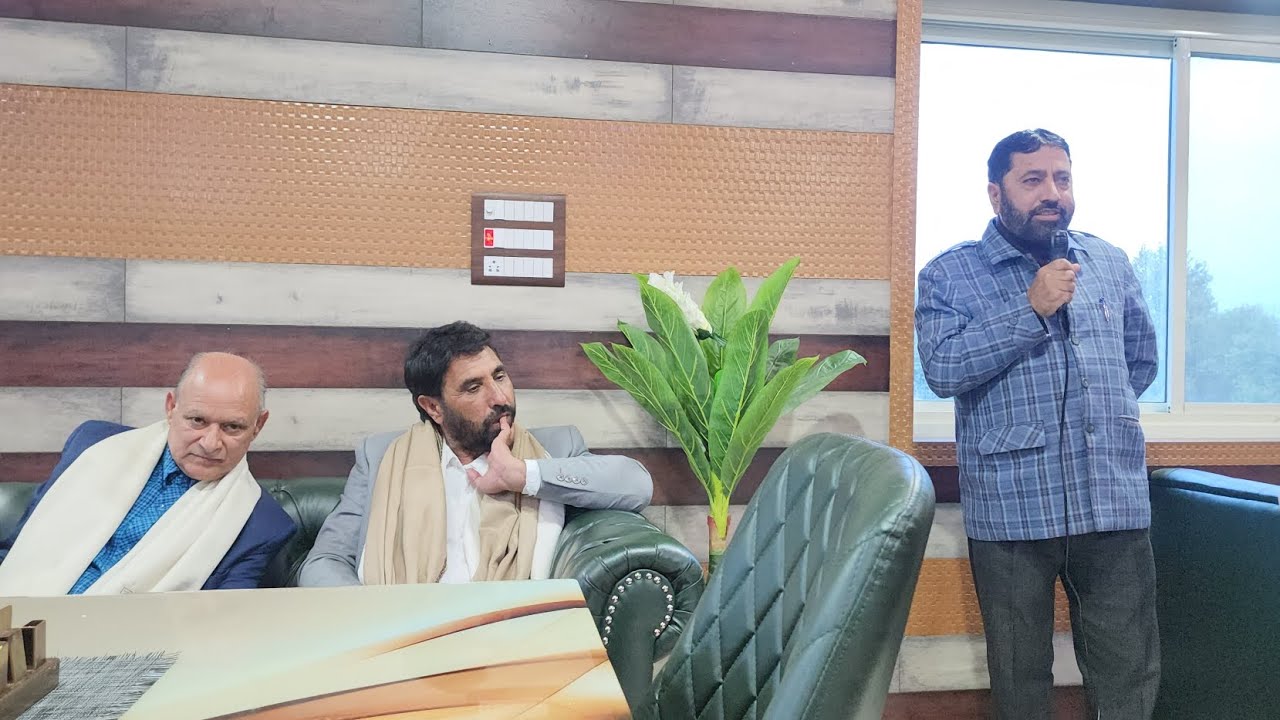 Speech Bashir Ahmad NT during farewell party of Riaz Sheikh GQ who got ...