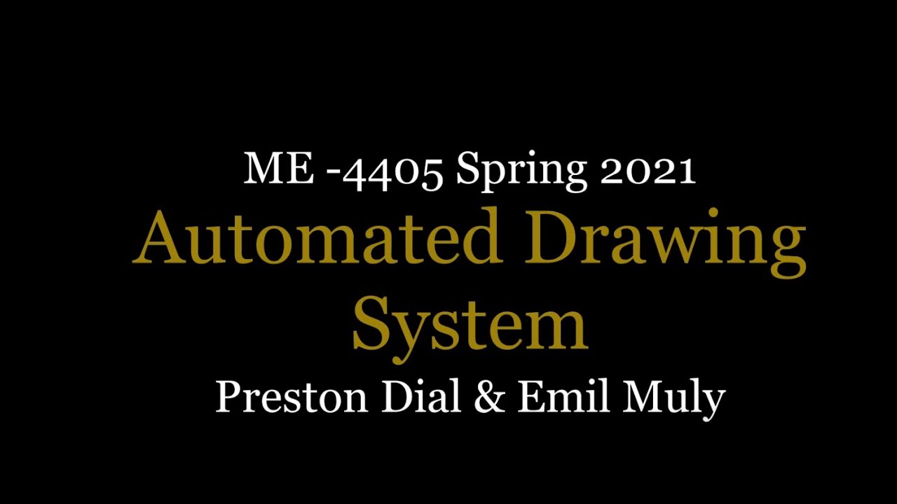 Automated Drawing Machine: Mechatronics and Controls - YouTube