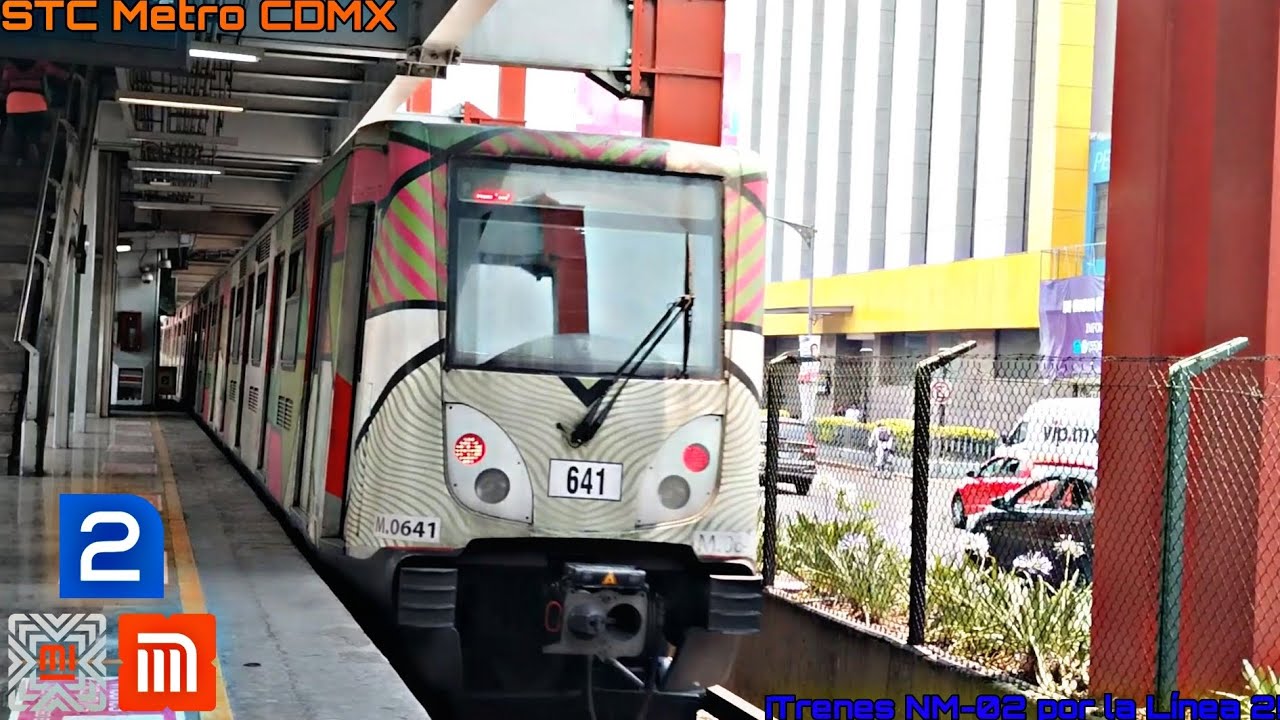 ¡TRENES NM-02 POR LA LÍNEA 2, STC METRO CDMX! - YouTube