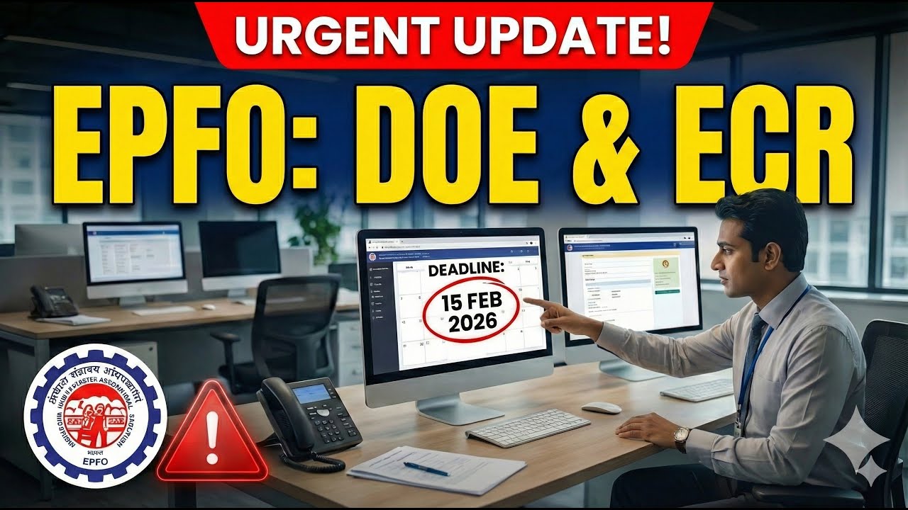 EPFO Notice Alert ⚠️ | DOE Update & Pending ECR Filing Process | Last ...