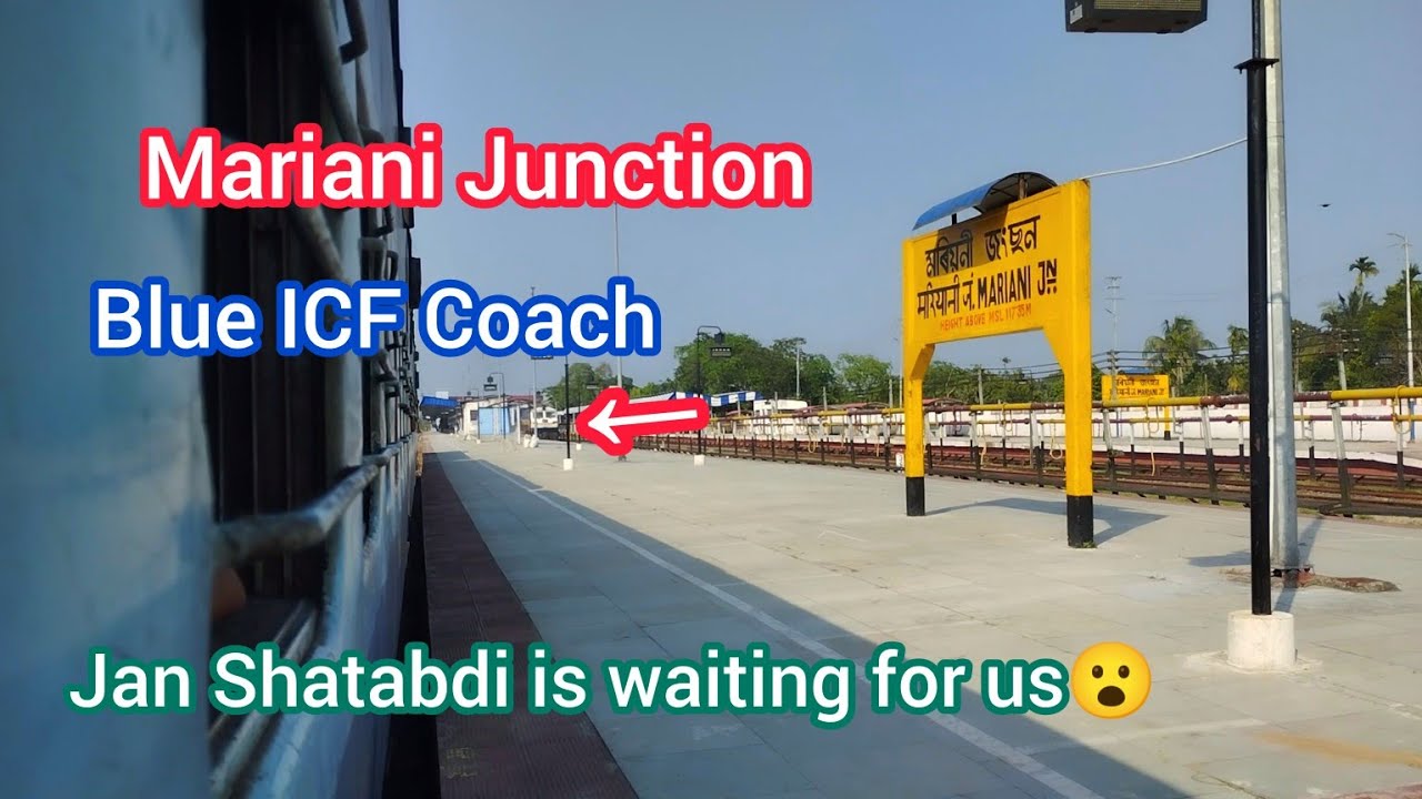 Jan Shatabdi waiting for Rangiya Ledo Express at Mariani Junction#train ...