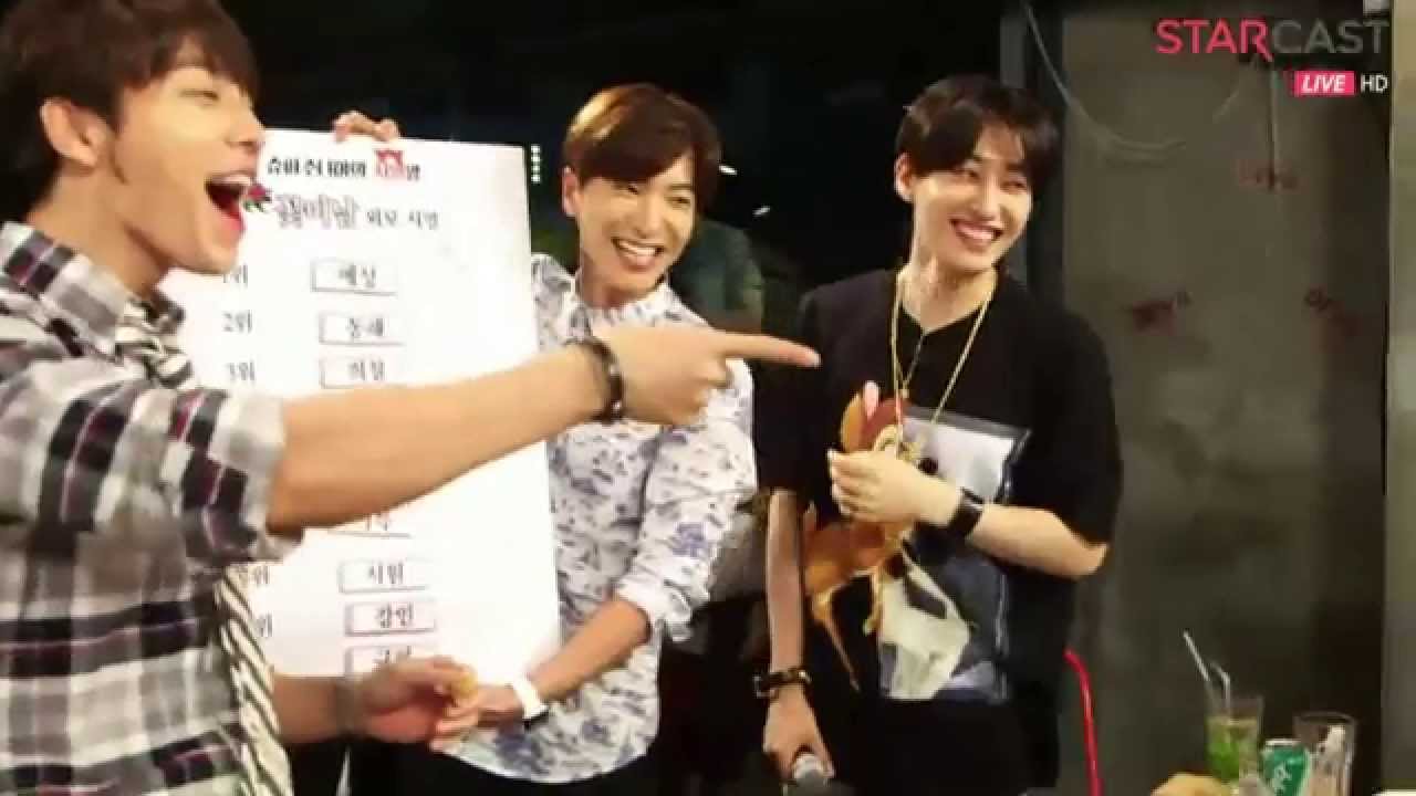 Super Junior's Naver Starcast Moment - Rating the Members Game - YouTube