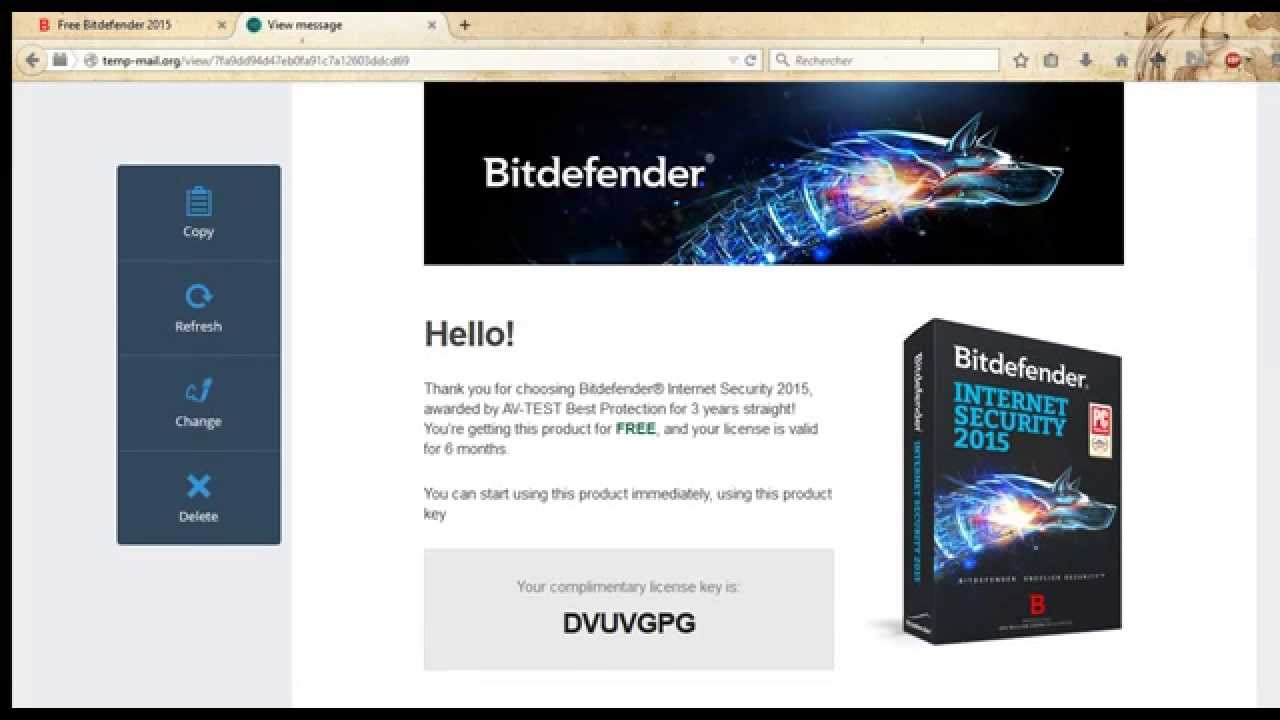 licence Bitdefender gratuite/ Free Bitdefender license - YouTube