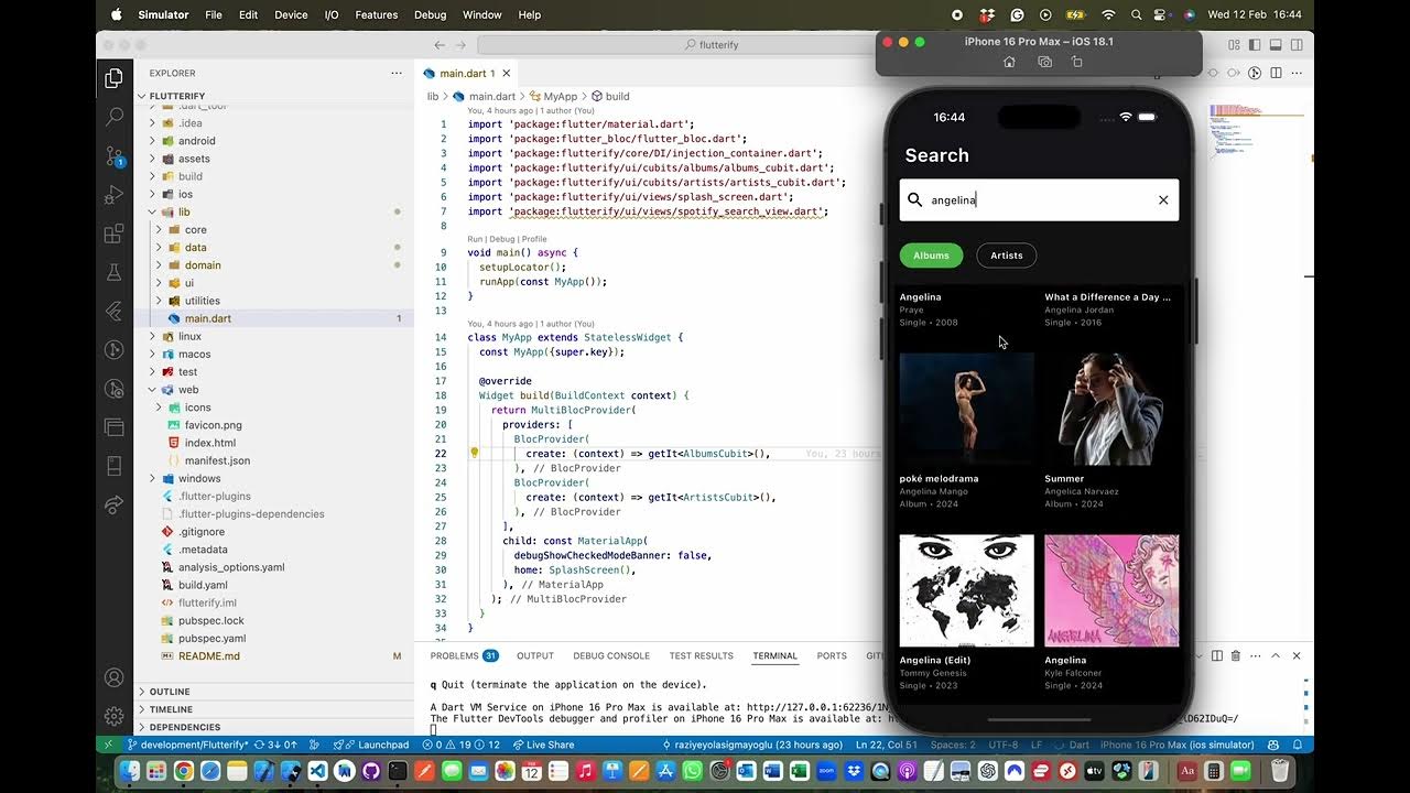 Flutterify - Spotify API Integration with Flutter, Bloc, GetIt, Dio - YouTube