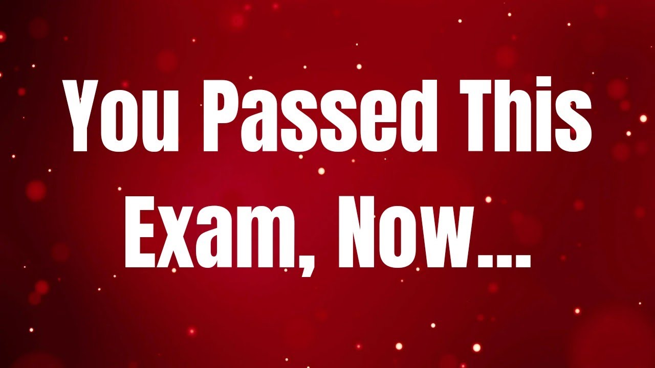 You Passed This Exam , Now ... #godmessages #jesusmessage - YouTube