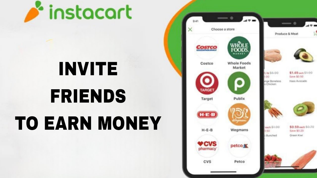 How To Invite Friends To Earn Money On Instacart App - YouTube