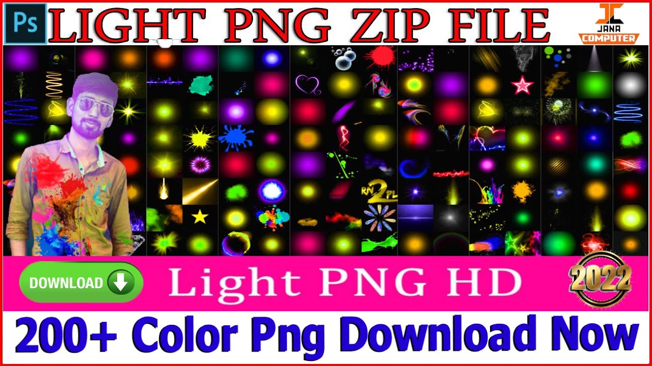 200+ COLOR LIGHT PNG || How to Color PNG Image in Photoshop | LIGHT PNG ...