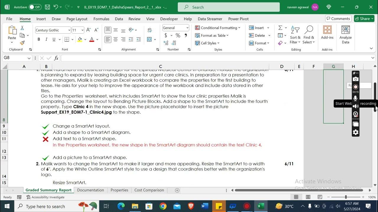 Illustrated Excel 2019 | Module 7 End of Module Project 1 | Espinoza ...
