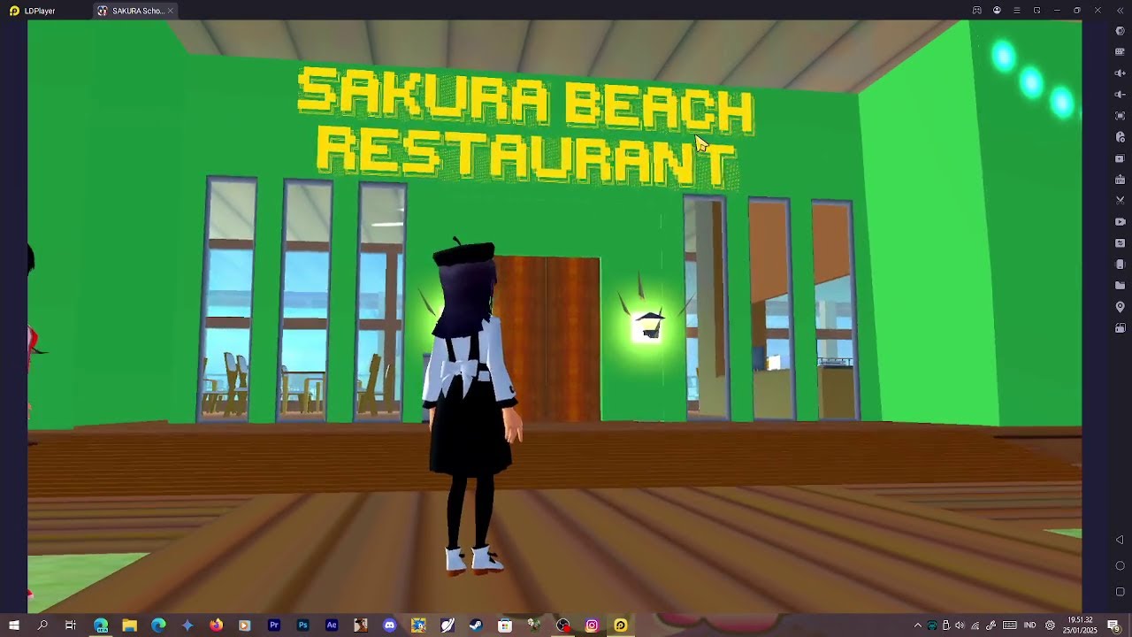 REVIEW SAKURA BEACH RESTORAN 2 DI SAKURA SCHOOL SIMULATOR - YouTube