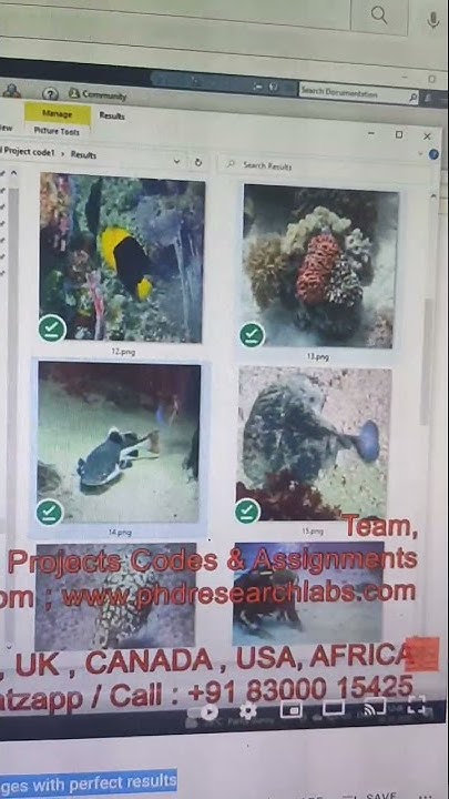 Underwater image enhancement using MATLAB image processing for different images with perfect ...