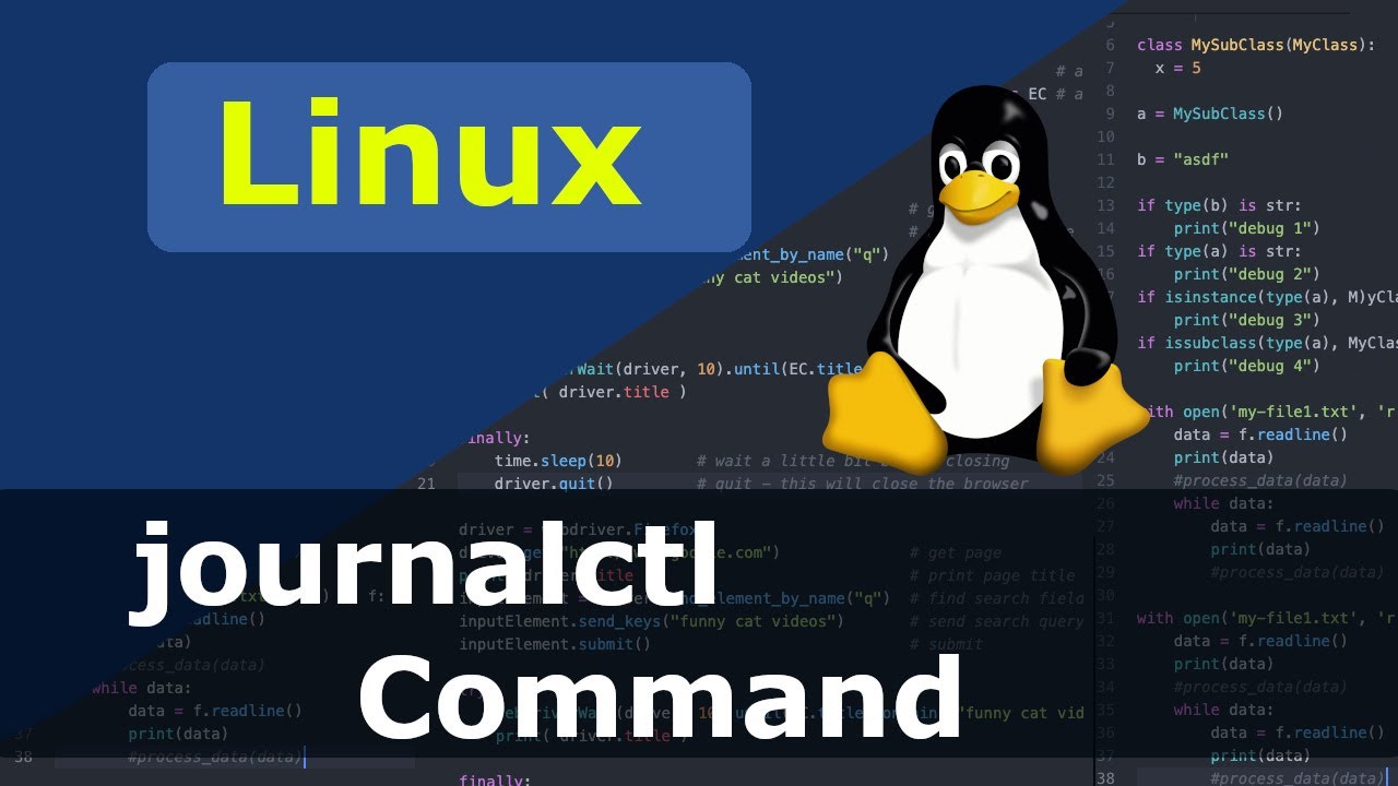 Linux Command - journalctl - YouTube