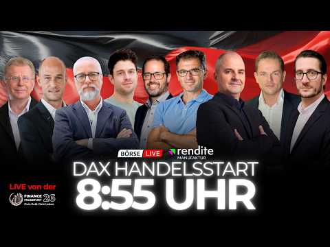 DAX Start von der Finance26: Boris, Daniel, David, Andreas, Carsten, Patrik, Dennis, Gil, Christian