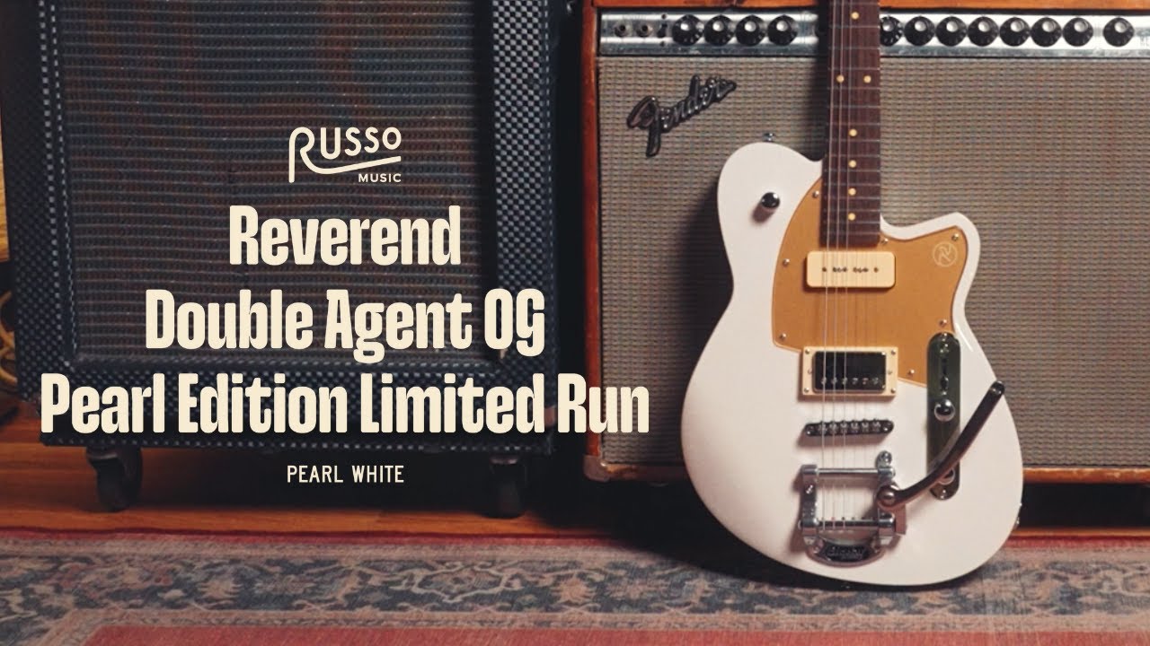 Reverend Double Agent OG in Pearl White through a Fender 68 Custom Pro ...