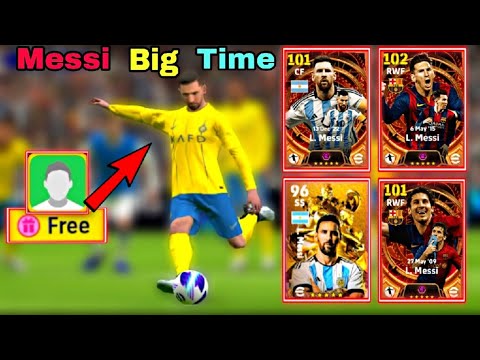 Lionel Messi Big Time + Free card is Next level 🥵💥💥 || efootball 2024 ...