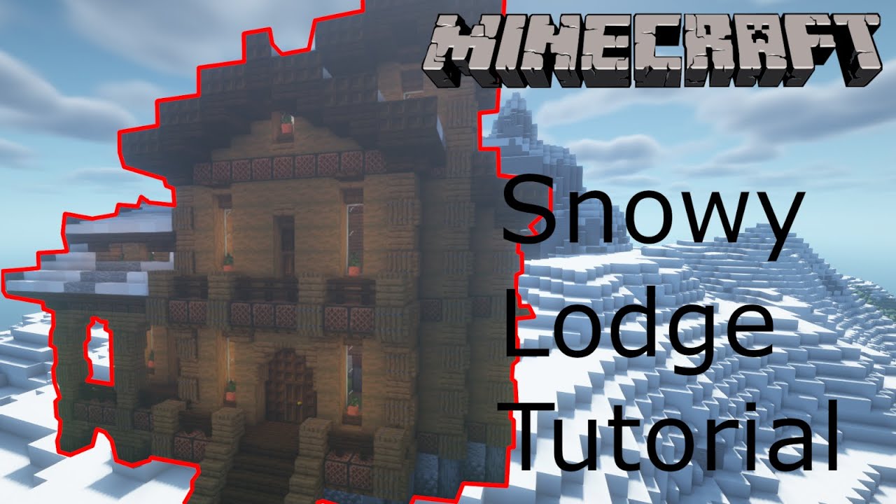 How To Build Snowy Mountain Lodges In Minecraft! - YouTube