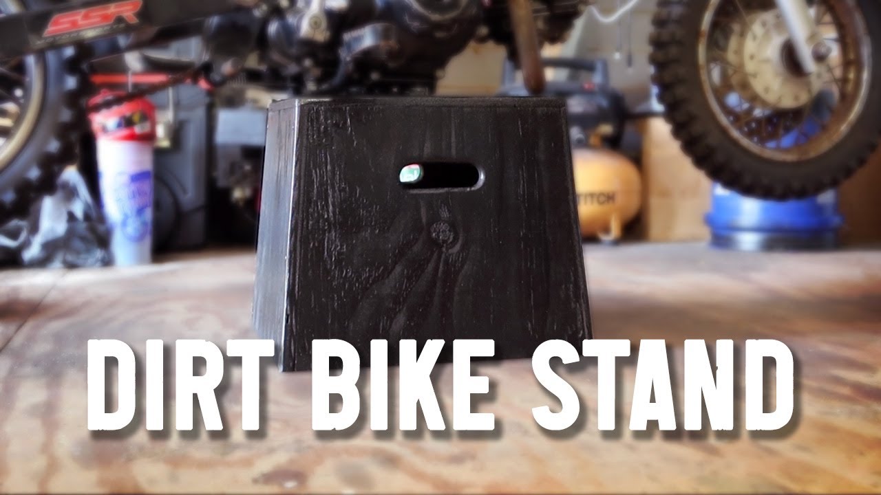 DIY // DIRT BIKE STAND // DUDE I'M DOWN - YouTube